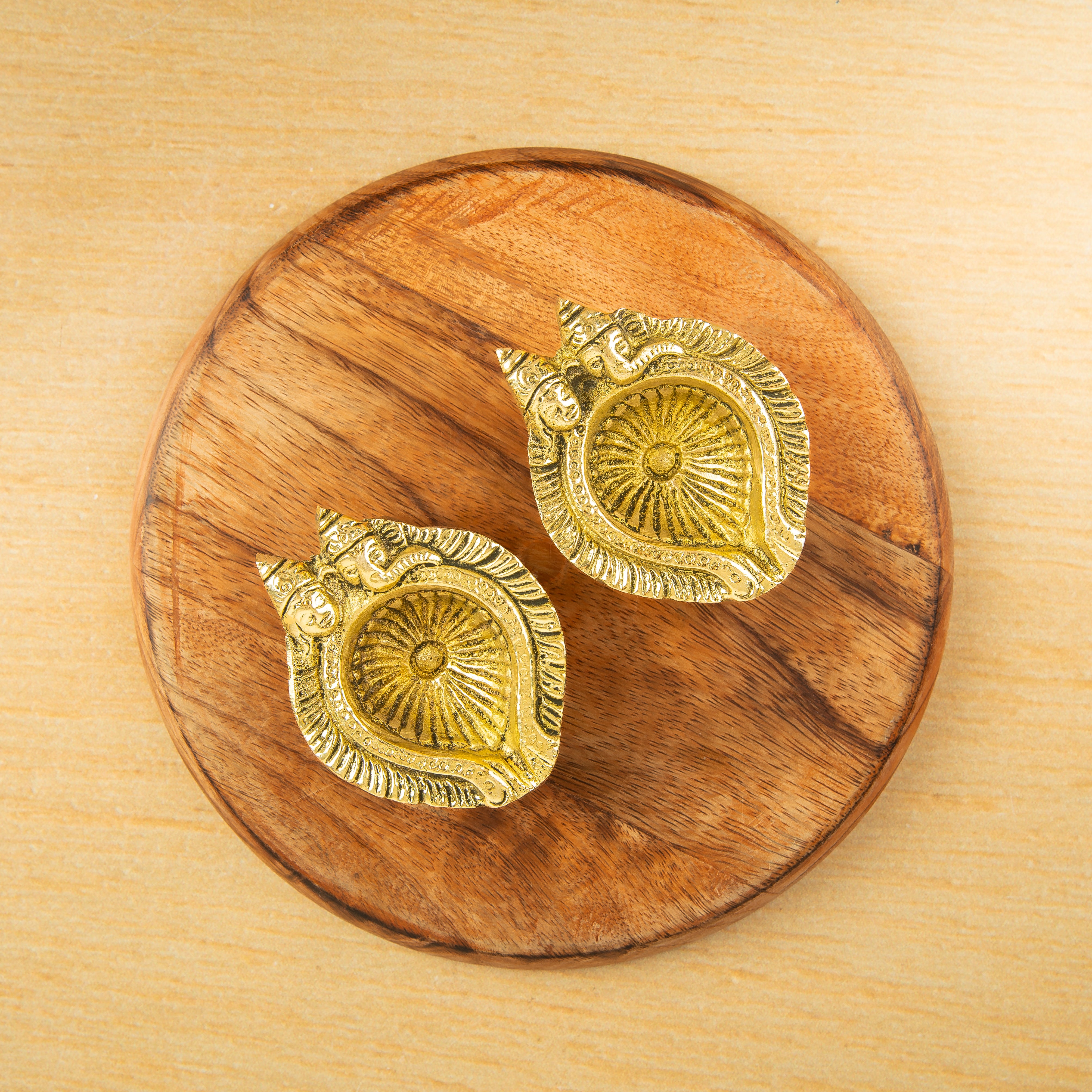 Lakshmi Vinayagar Agal Vilakku (Pair) – Kamsthala